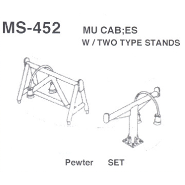 Details West MS-452 - MU Cables w/ Two Type Stands - HO Scale - Midwest ...