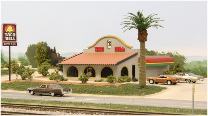 Summit Customcuts TB-005 - 1970's Taco Bell Restaurant - HO Scale Kit ...