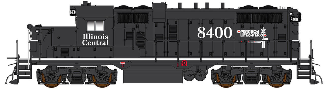 PRE-ORDER: InterMountain 49873(S)-02 - GP10 Paducah w/ DCC and Sound Illinois Central (IC) 8404 ...