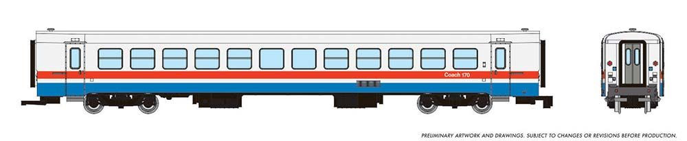 Rapido 525101 - RTL Turboliner Single Car Amtrak (AMTK) Coach #182 ...