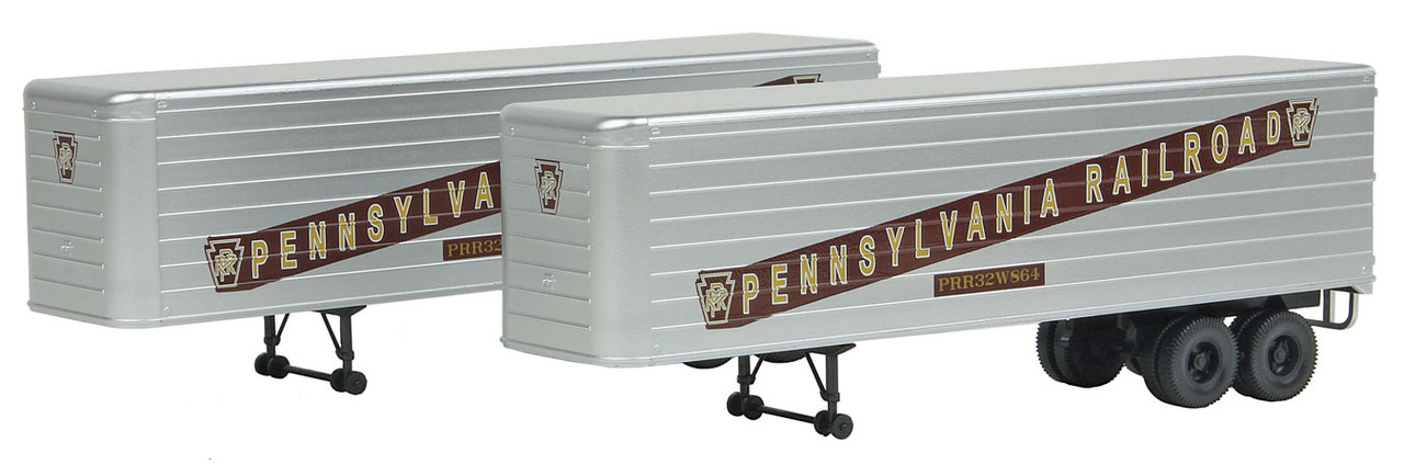 Walthers SceneMaster 949-2405 - 35' Fluted-Side Trailer 2-Pack ...
