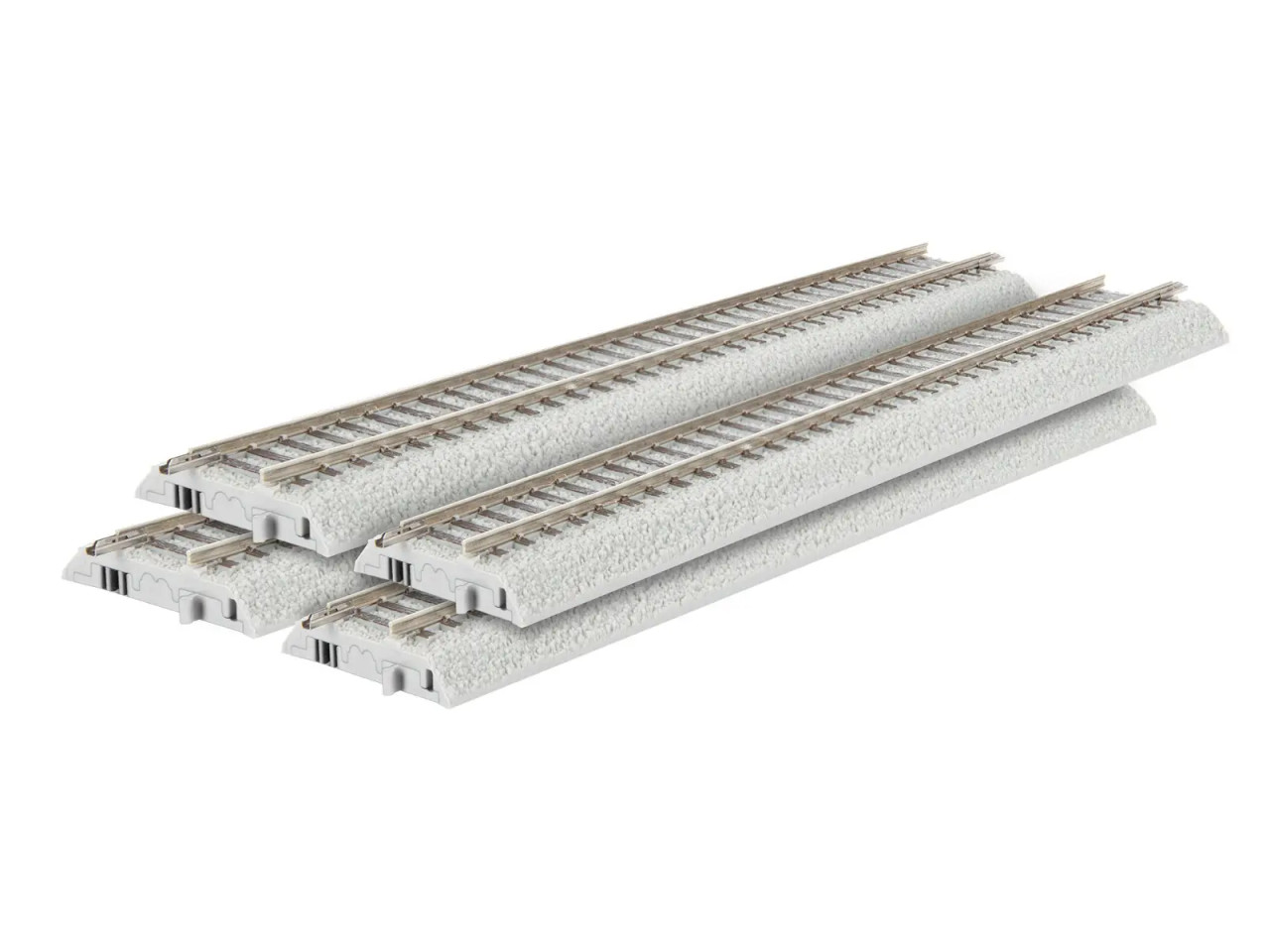 Lionel 8758409 - FasTrack 9" Straight Track pkg 4 - HO Scale - Midwest ...