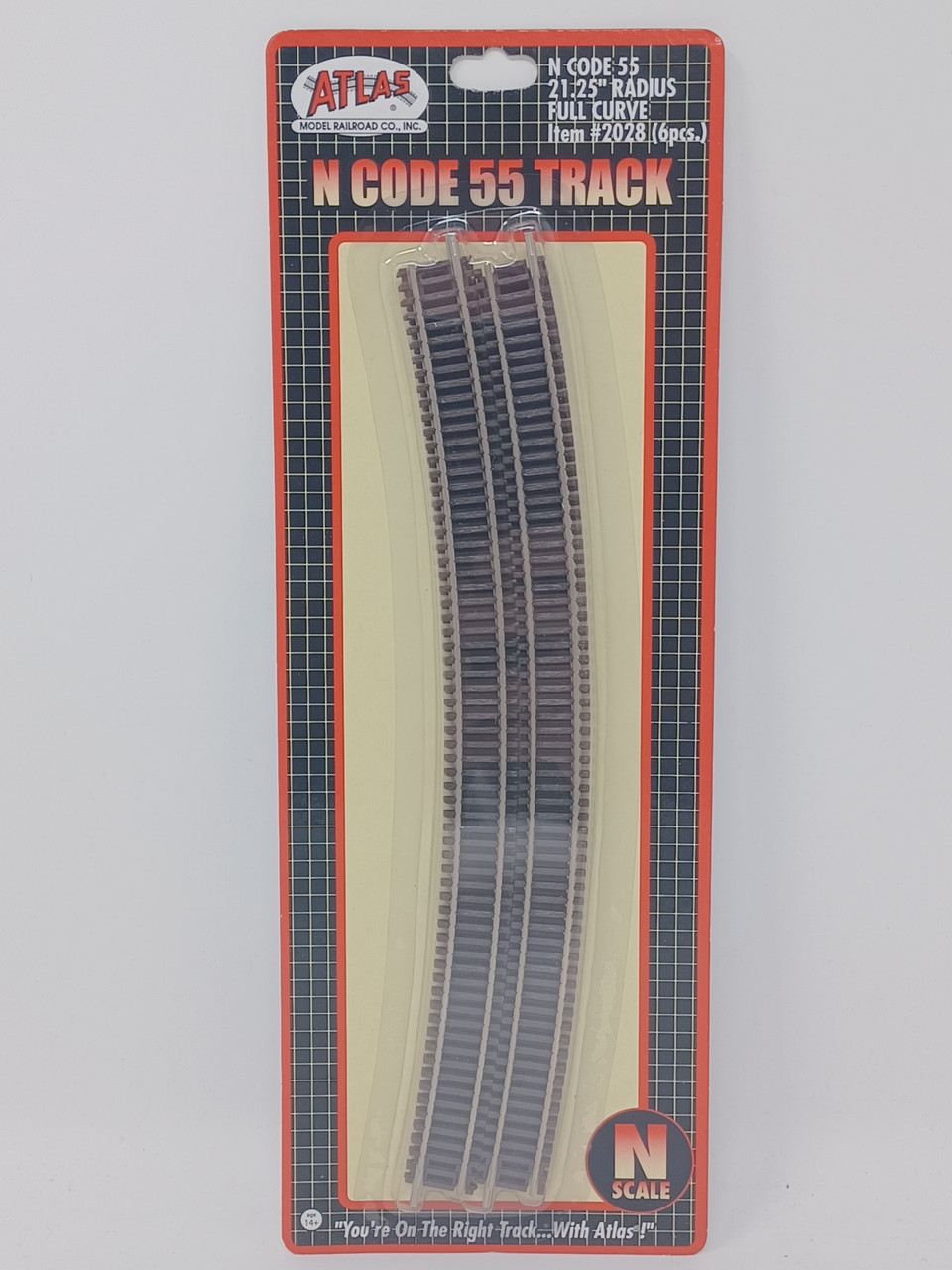 Atlas 2028 - Code 55 21-1/4" Radius Curve 6 pcs - N Scale - Midwest ...