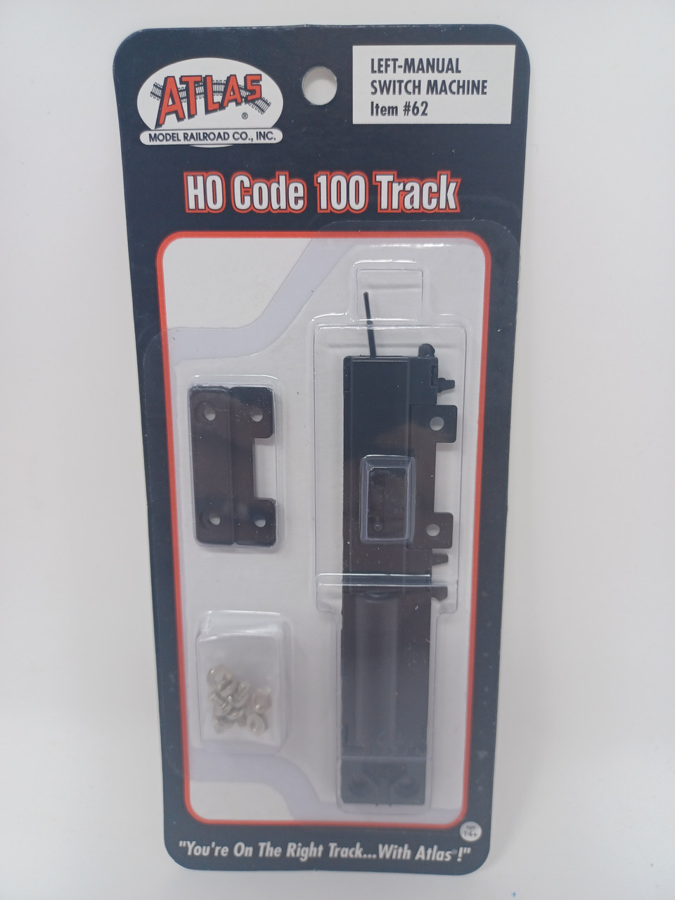 Atlas 62 - Manual Switch Machine Left Hand - HO Scale - Midwest Model ...