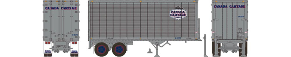 Rapido 403085 - 26' Can-Car Dry Van Trailer Canada Cartage 8H0375 - HO ...