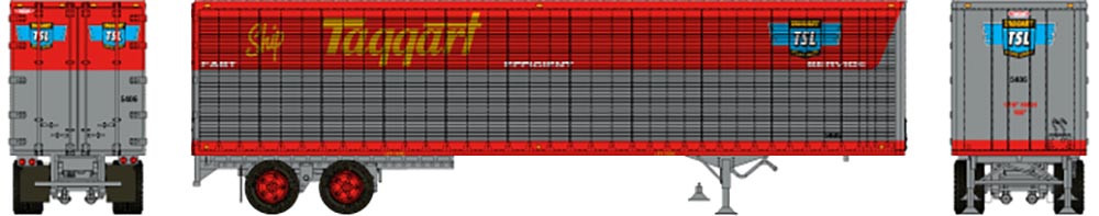 Rapido 403105 - 45' Trailmobile Dry Van Trailer Taggart 5465 - HO Scale ...