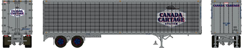 Rapido 403107 - 45' Trailmobile Dry Van Trailer Canada Cartage 428L45 ...