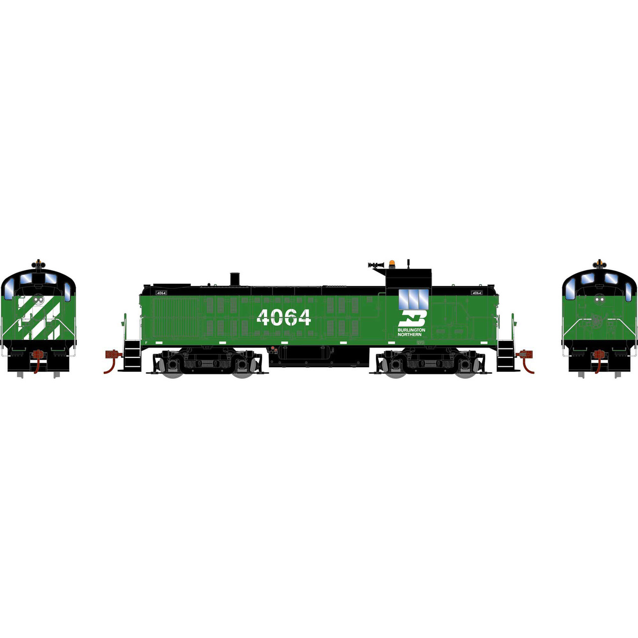 Athearn 28781 - ALCo RS-3 (DCC and Sound) Burlington Northern (BN) 4064 - HO Scale - Midwest ...