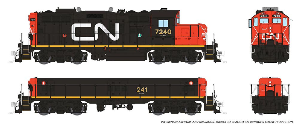 Rapido 41015 - EMD GP9RM Mother + Slug (DC Silent) Canadian National ...