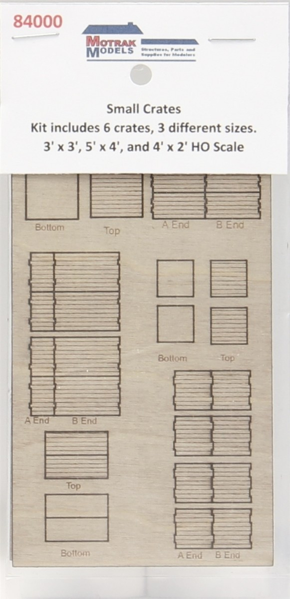 Motrak Models 84000 - Laser-Cut Small Crates - HO Scale Kit - Midwest ...