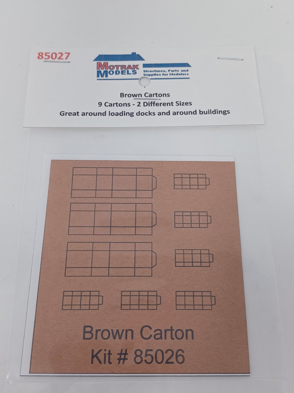 Motrak Models 85027 - Brown Carton Boxes - HO Scale Kit - Midwest Model ...