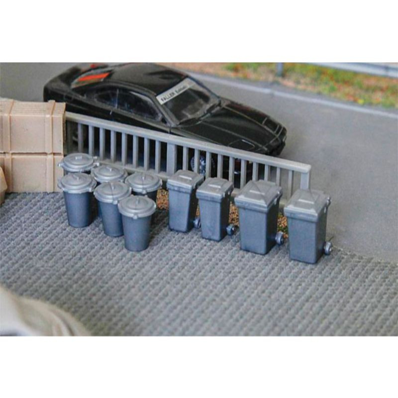 Faller 180905 - Trash Cans - HO Scale - Midwest Model Railroad