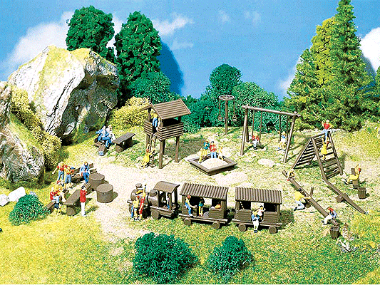 Faller 272568 - Adventure Playground - N Scale Kit - Midwest Model Railroad