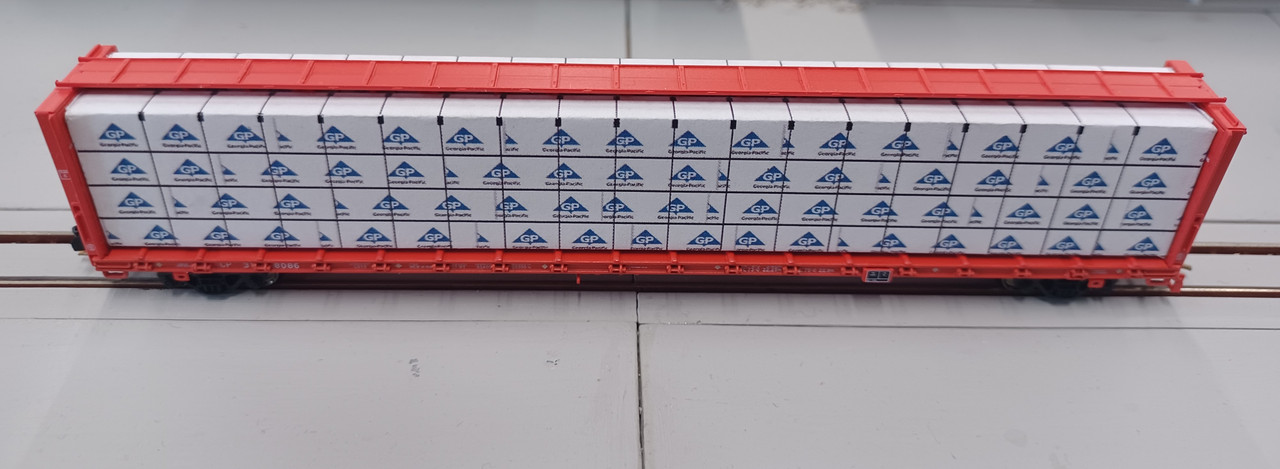 Jackson Railcar N60101 - 72' Centerbeam Load - GP - N Scale - Midwest ...