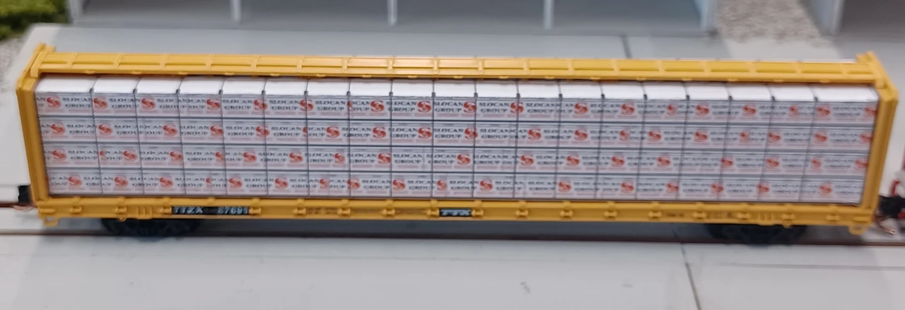 Jackson Railcar N60119 - 72' Centerbeam Load - SG - N Scale - Midwest ...