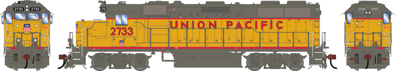 PRE-ORDER: Athearn Genesis 1985 - EMD GP39-2 (DCC and Sound) Union Pacific (UP) 2733 - HO Scale ...