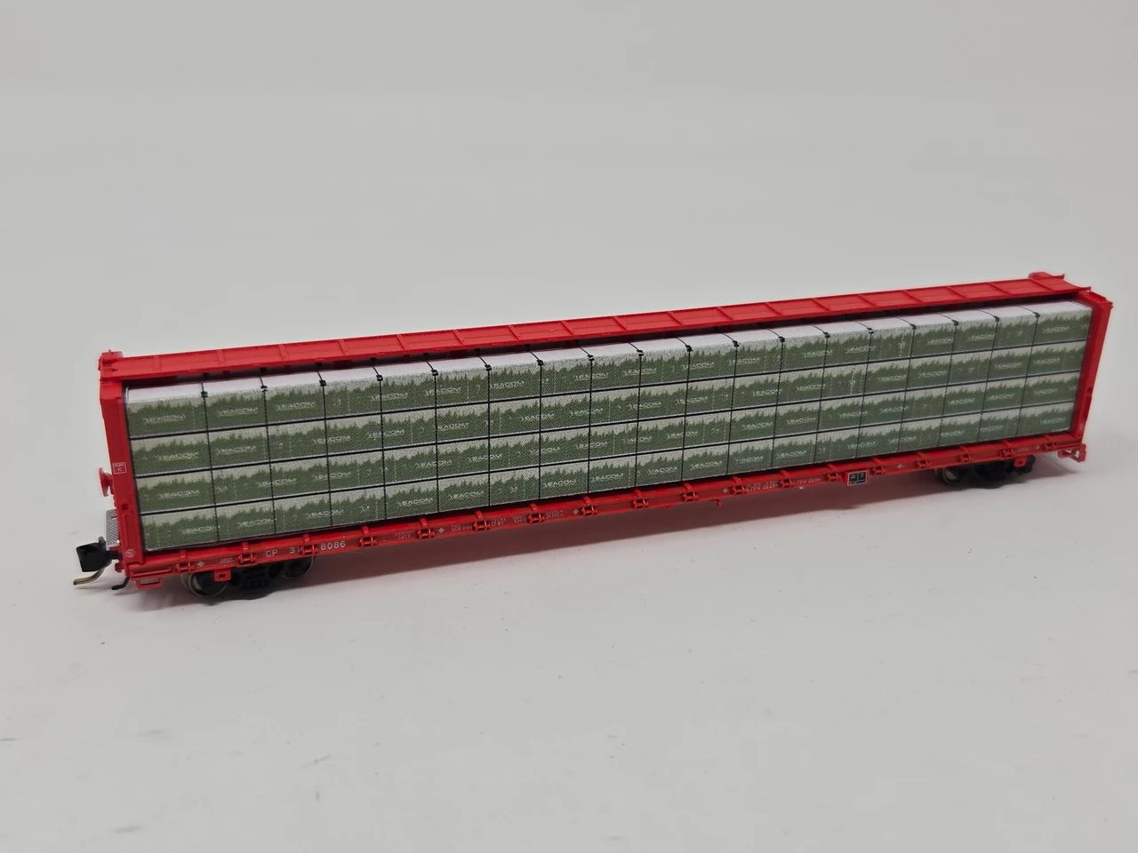 Jackson Railcar N60130 - 72' Centerbeam Load - EAC - N Scale - Midwest ...