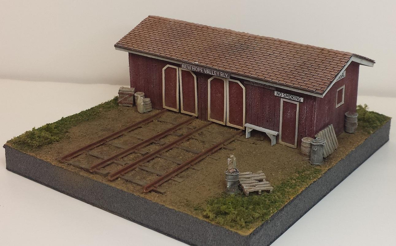 Rail Scale Models N-1140 - Speeder & Oil Shed - N Scale Kit - Midwest ...