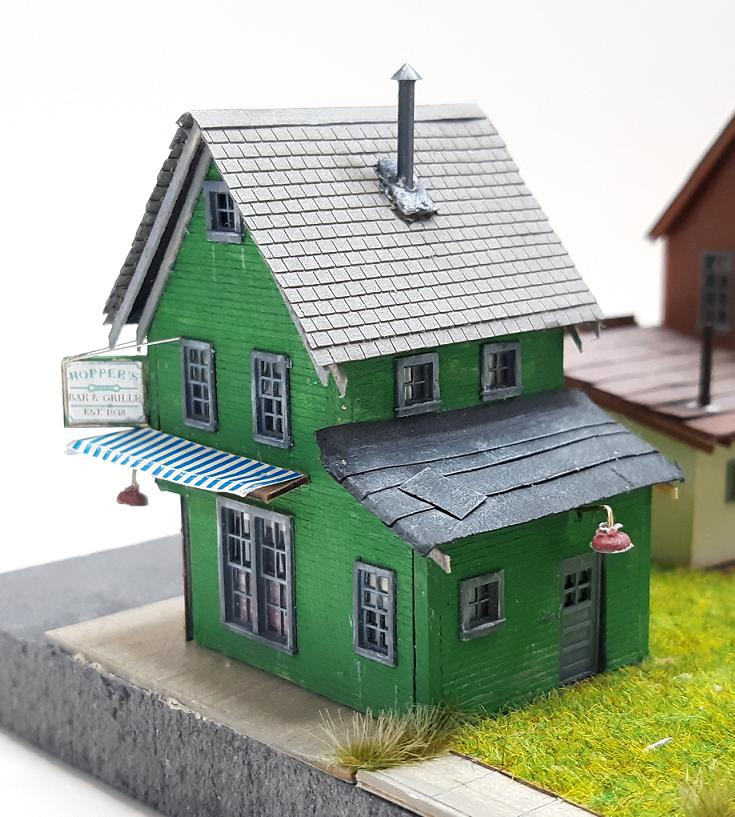 Rail Scale Models N-2045 - Hopper's Bar & Grill - N Scale Kit - Midwest ...