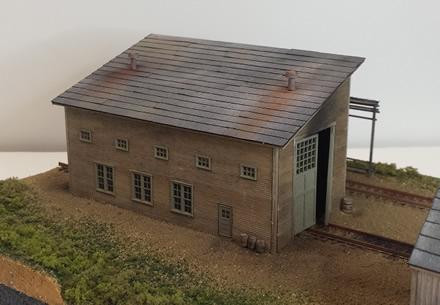 Rail Scale Models N-2110 - Branch Line Engine House - N Scale Kit ...