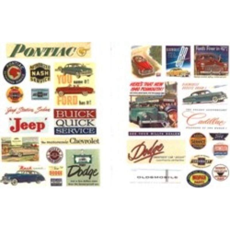 JL Innovative 247 - Vintage Auto Posters/Signs 1940s-50s - HO Scale ...