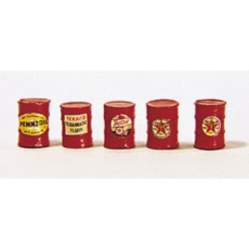 JL Innovative 313 - Custom Barrels (Gas Station, Red)(5) - HO Scale Kit ...