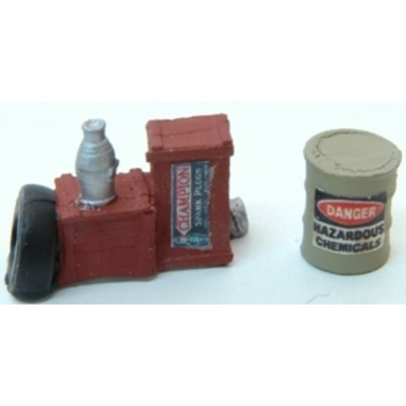JL Innovative 438 - Custom Gas Station Junk Pile #1 w/Hazardous Barre ...