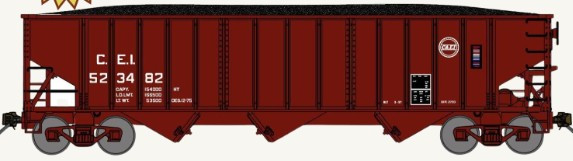 Bluford Shops 14600 - 14-Panel Rib Side Hopper Chicago & Eastern ...