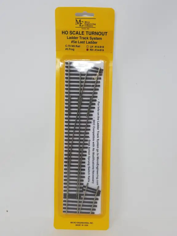 Micro Engineering 14-819 - Turnout Code 70 #5e Last Ladder Right Hand ...