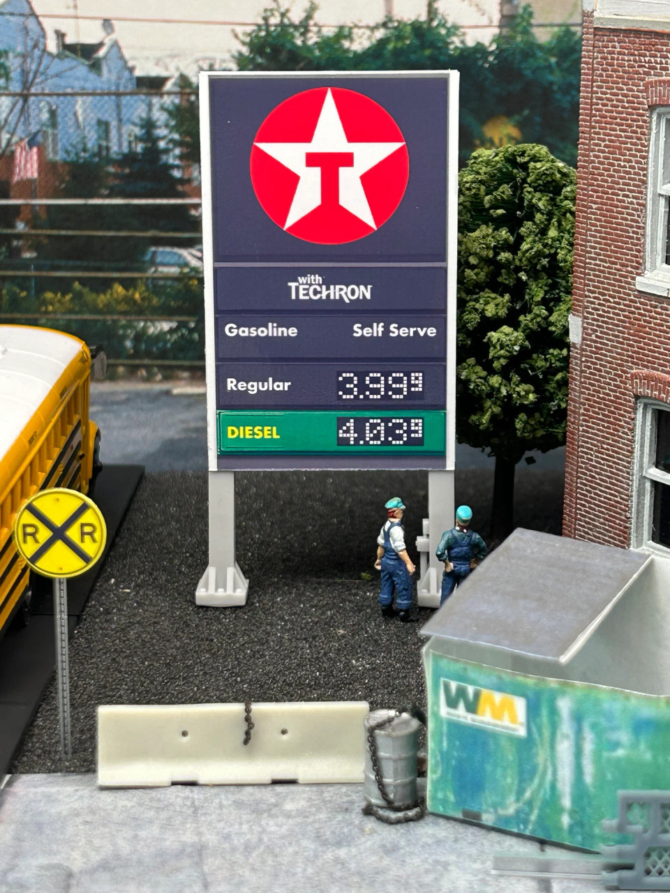 ScaleSigns HO-1112-025 - Gas Station Price Sign Texaco - HO Scale ...