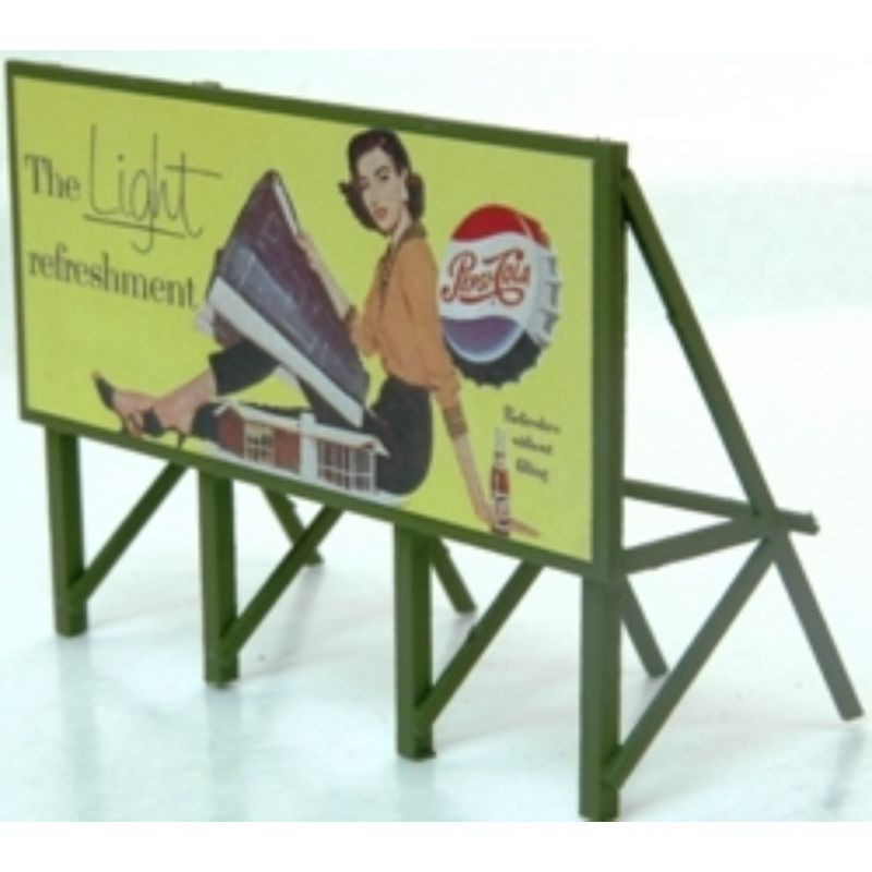 JL Innovative 975 - Custom Billboard 1950's Pepsi - HO Scale - Midwest ...