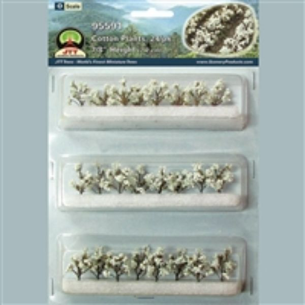 JTT 95591 - Cotton Plants: 24/pk - O Scale - Midwest Model Railroad
