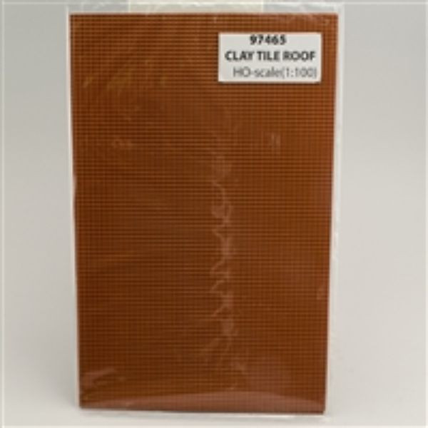 JTT 97464 - Pattern Sheets (PLASTIC): Roof: Clay Tile 2/pk - 1:200 - N ...