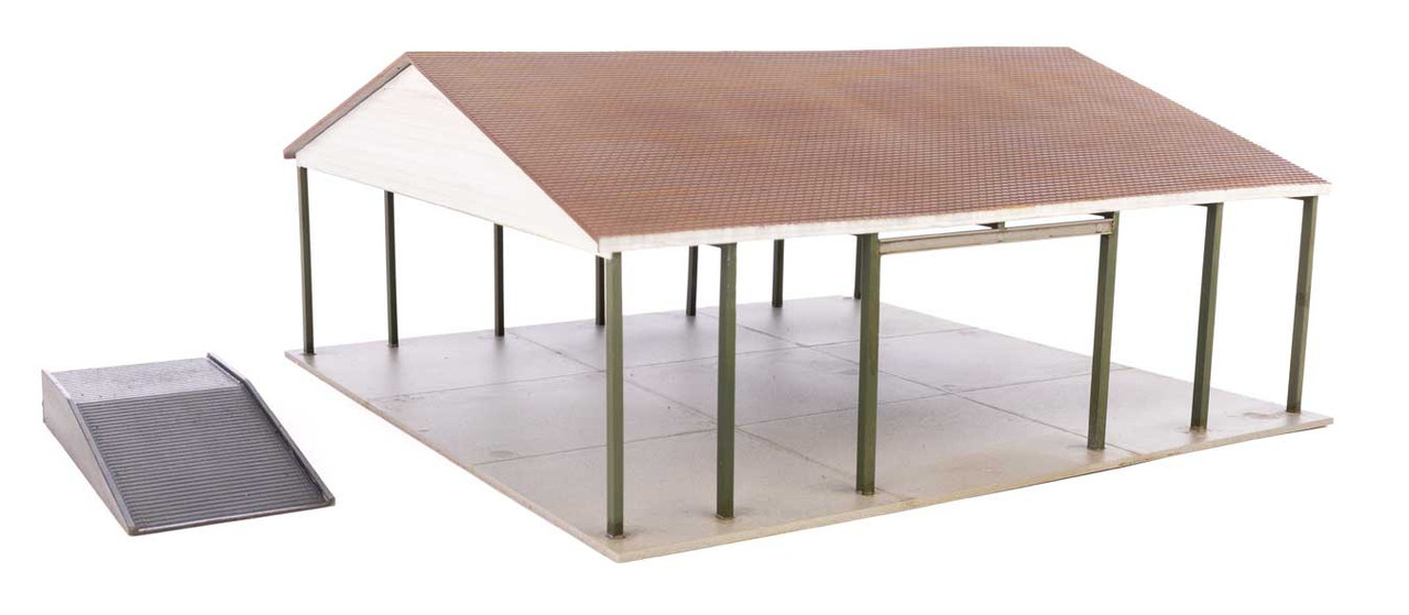 Walthers Cornerstone 933-4180 - Open Air Intermodal Shed - HO Scale Kit ...