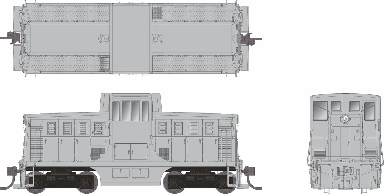 Rapido 48095 - GE 44 Tonner (DC Silent) Undecorated Phase Ic Body - HO ...