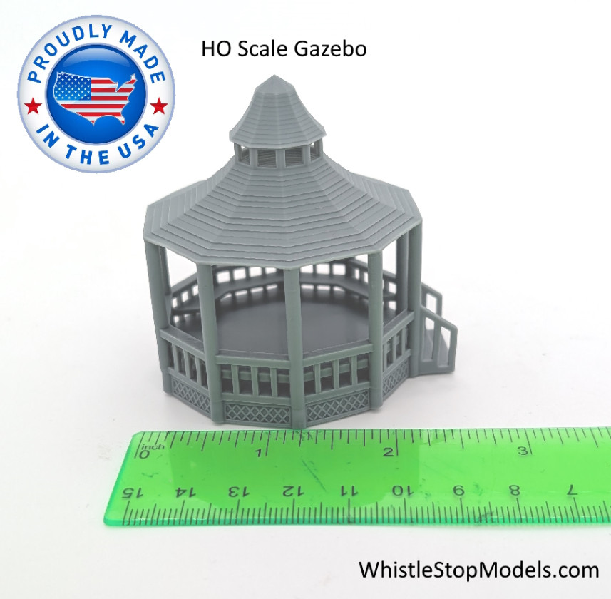 Whistle Stop Models HO6009 - Gazebo - HO Scale - Midwest Model Railroad