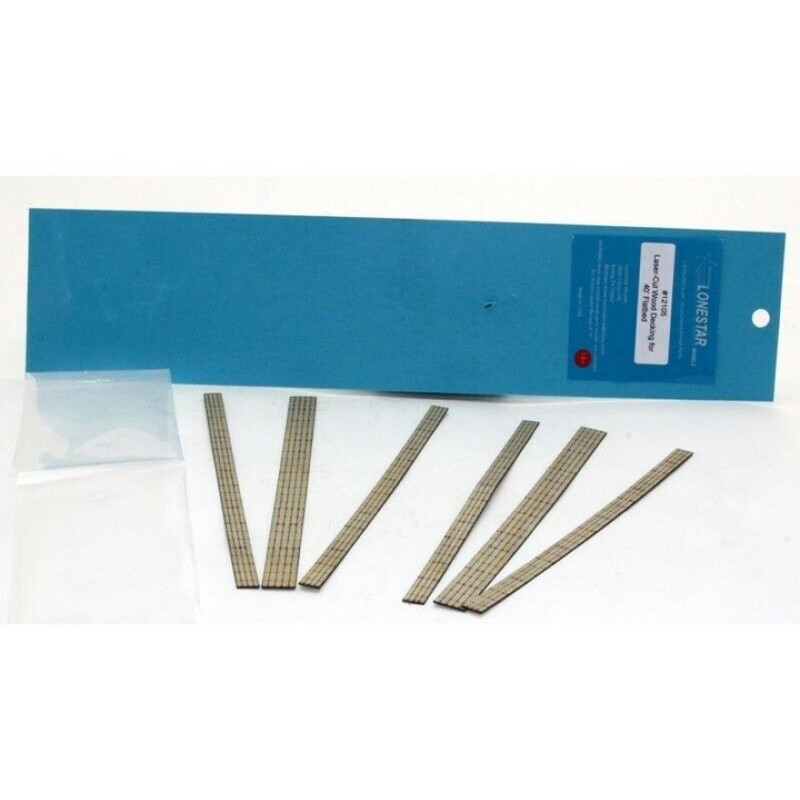 Lonestar Models 12105 - 40' Flatbed Laser-Cut Wood Decking - 2pc - HO ...