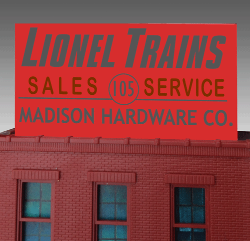 Miller Engineering 44-1012 - Animated Madison Hardware Billboard - HO/N ...