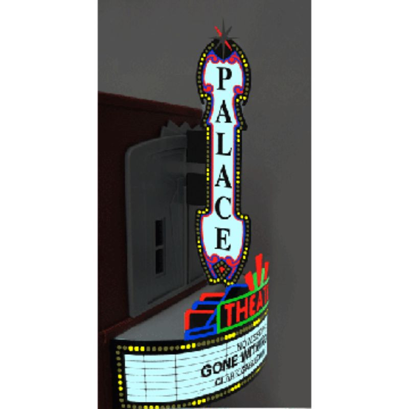 Miller Engineering 59981 - Large Animated Sign - Theater - S/O ...