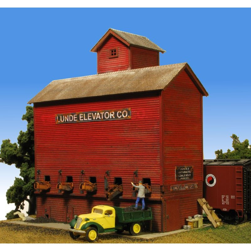Monroe Models 493-2215 - Lunde Coal Elevator - HO Scale Kit - Midwest ...