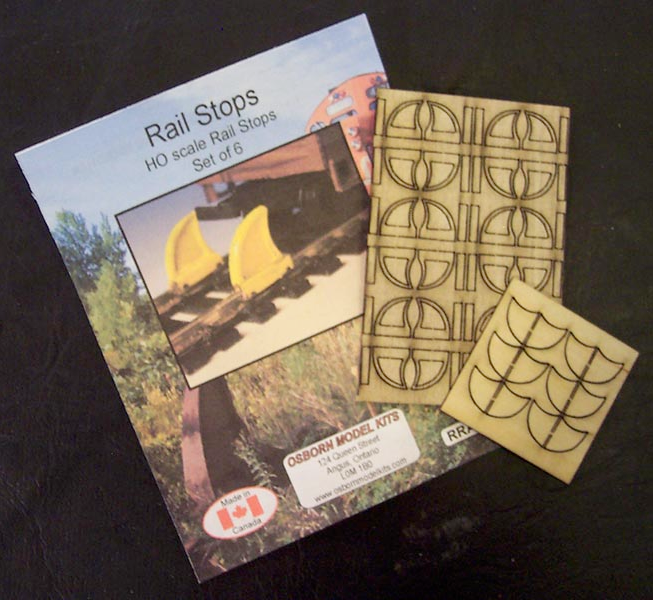 Osborn Models 1038 - Rail Stops - HO Scale Kit - Midwest Model Railroad