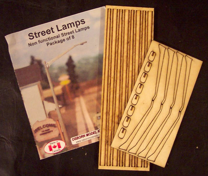 Osborn Models 1098 - Street Lamps - HO Scale - Midwest Model Railroad