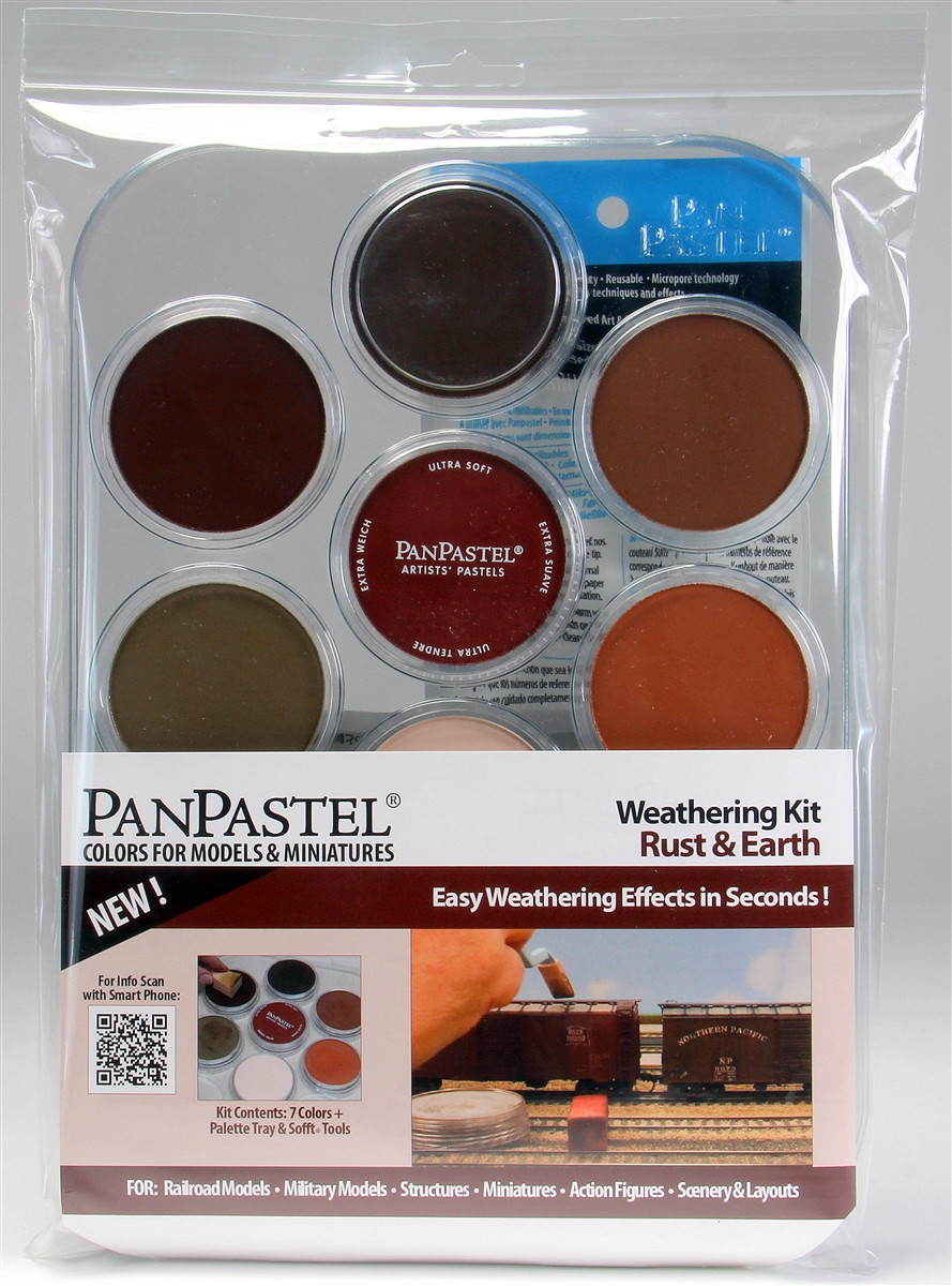 Pan Pastel 30701 - Rust & Earth Weathering Kit - - Midwest Model Railroad