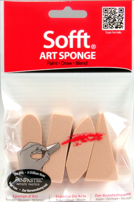 Pan Pastel 61100 - Sofft Sponge Bars 1 each of 4 - Midwest Model Railroad