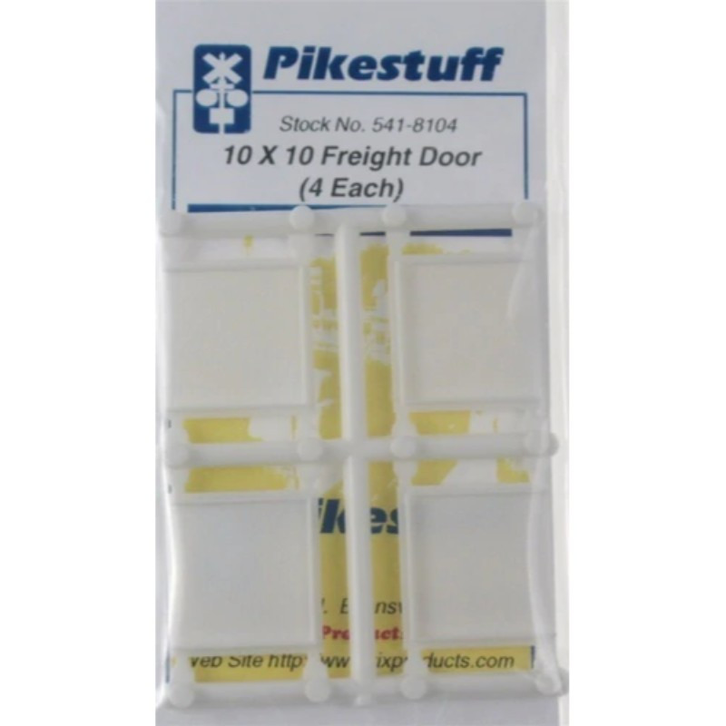 Pikestuff 541-8104 - 10x10 Freight Door (4 Each) - N Scale Kit ...