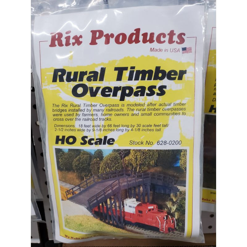 Rix Products 628-0200 - Rural Timber Overpass - HO Scale Kit - Midwest ...