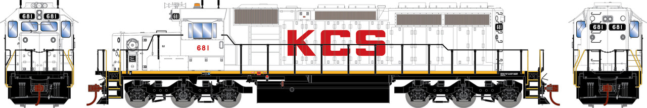 Athearn 1259 - EMD SD40-2 (DCC and Sound) Kansas City Southern (KCS ...