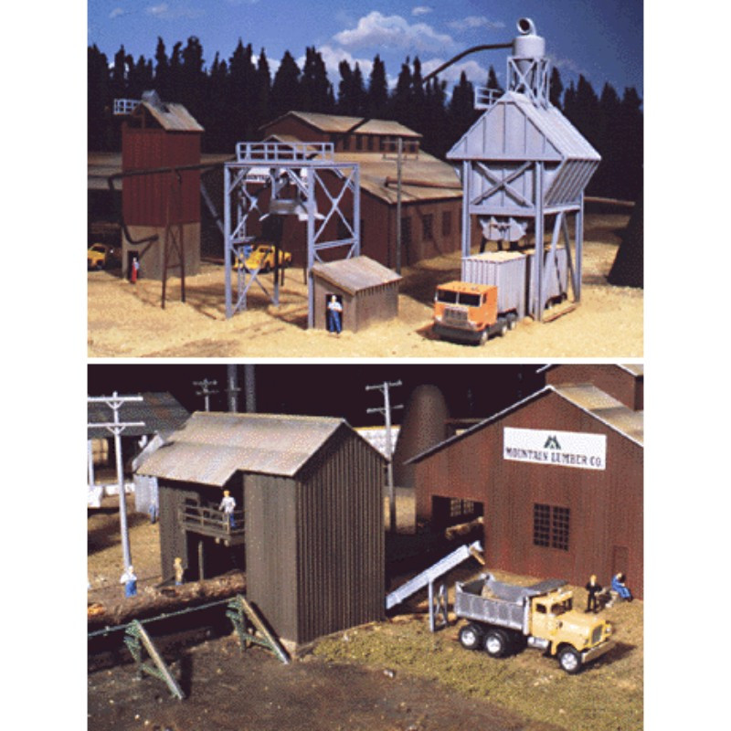 Walthers Cornerstone 933-3057 - Walton & Sons Lumber Yard - HO Scale ...