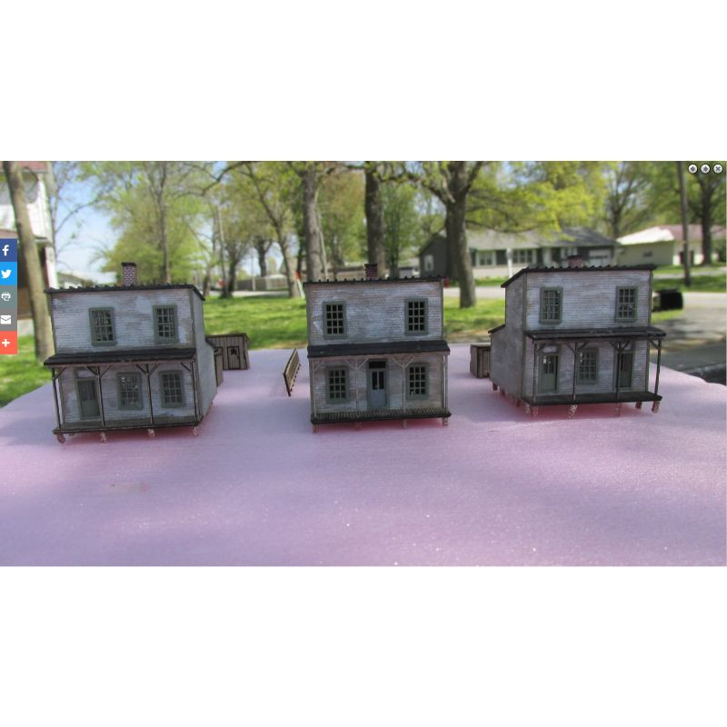 Phoenix Model Buildings 3084 - Company House #1 - N Scale Kit - Midwest ...