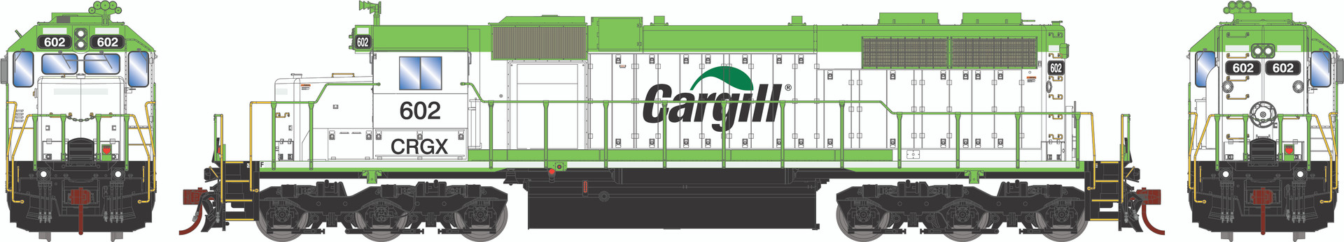 PRE-ORDER: Athearn 1437 - EMD SD38 (DCC and Sound) Cargill (CRGX) 602 - HO Scale - Midwest Model ...